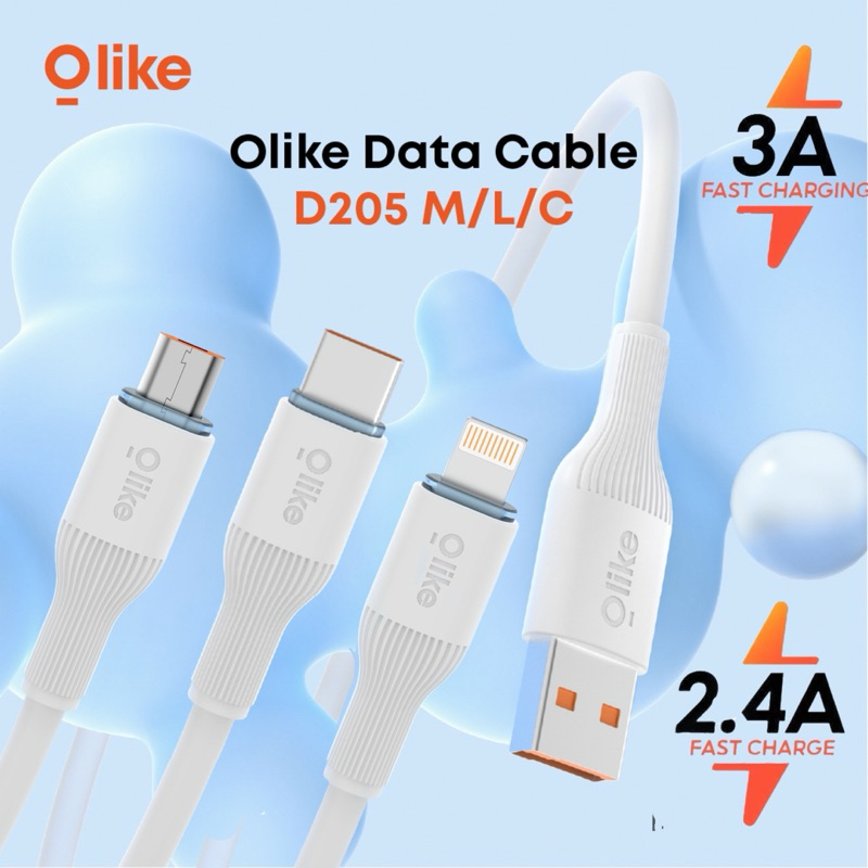 Jual Olike Kabel Data D205 Fast Charging Up to 60W Data Cable 100cm USB ...