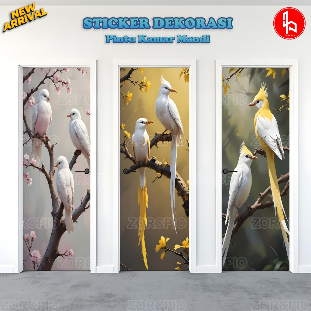 Jual Sticker Pintu Kamar, Toilet, Kamar Mandi Aesthetic Waterproof ...