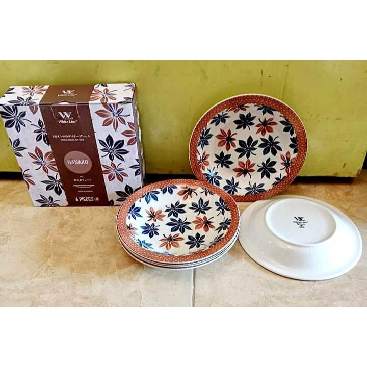 Jual Aneka macam piring keramik dan plastik / Piring white line ...