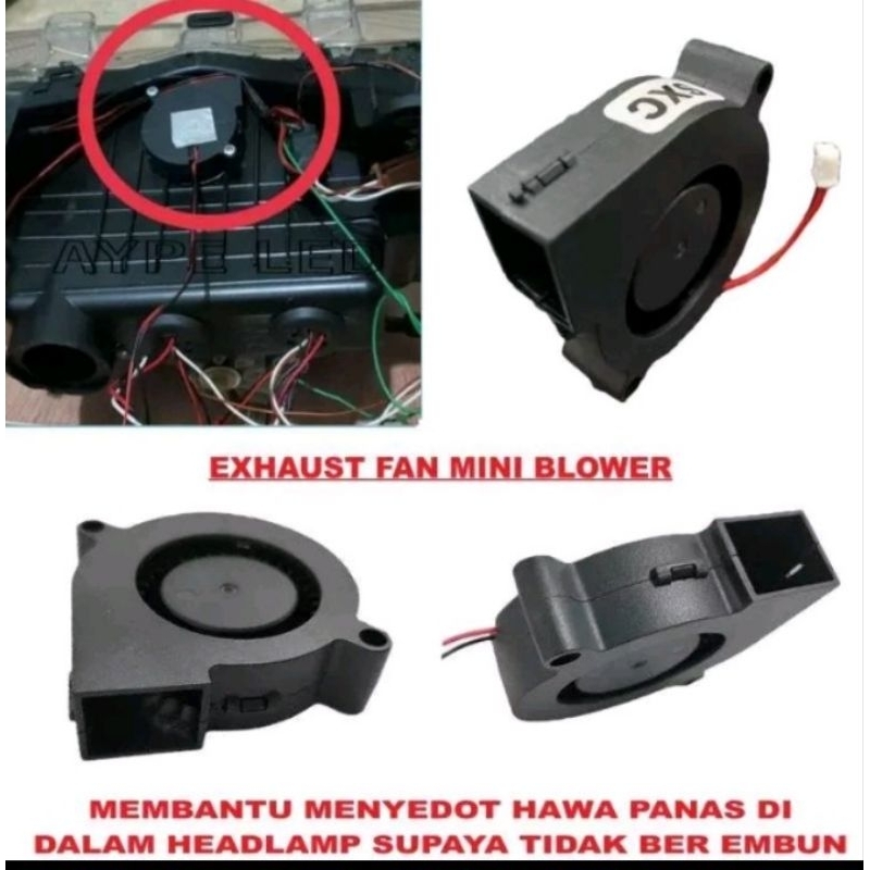 Jual Kipas mini blower untuk biled 6500RPM. Mini blower DC 12 V 5015 ...