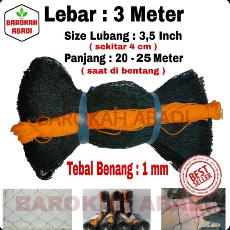 Jual Super Bonus Jaring Kandang Ayam Lebar 3 Meter x 25 Meter Jaring Pagar Ayam Jaring Pagar ...