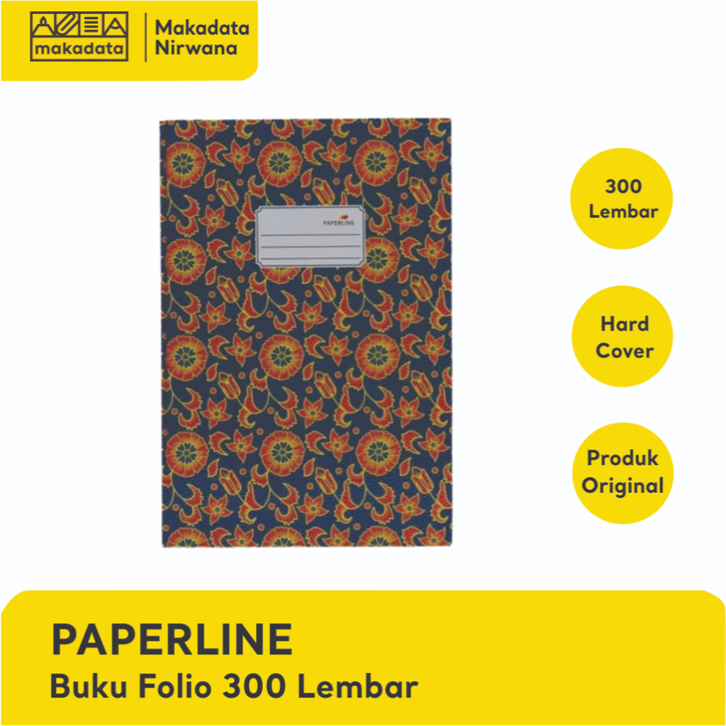 Jual PAPERLINE HARD COVER/ BUKU FOLIO ISI 300 LEMBAR (1 PCS) | Shopee ...