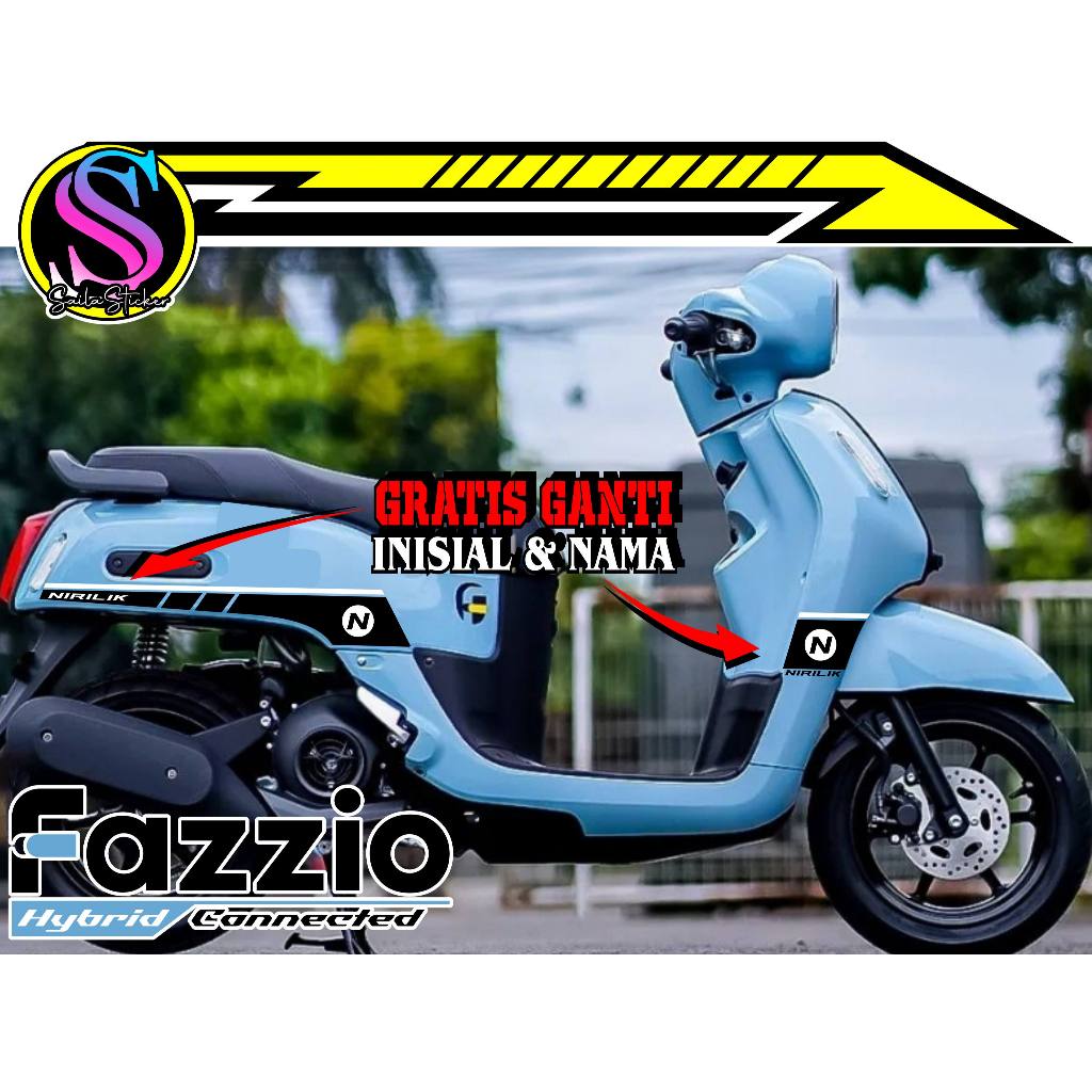Jual 409/STICKER CUTTING/STIKER LOGO/LIS MOTOR FAZZIO/STRIPING FAZZIO ...