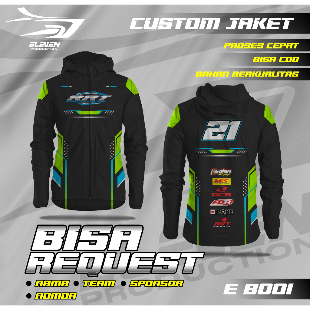 Jual JAKET RACING Jaket paraut racing custom full printing jaket balap jaket bisa ubah nama ...