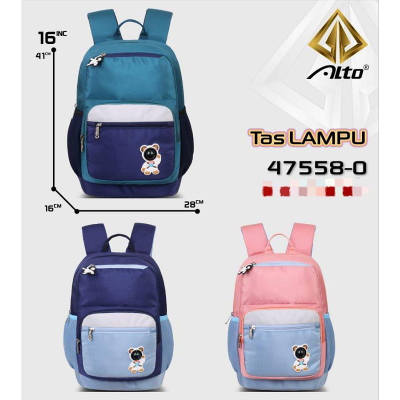 Jual Tas Ransel Backpack Sekolah Anak Laki-Laki Ukuran TK Alto Original (Space Pakai Lampu Led ...
