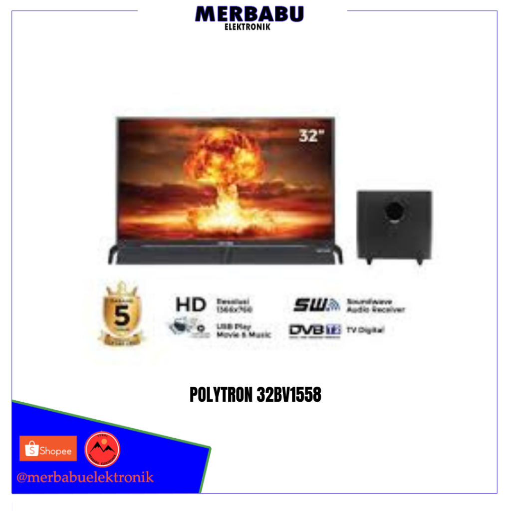 Jual POLYTRON Cinemax Soundbar DIGITAL HD LED TV 32"Inch - PLD 32BV1558 | Shopee Indonesia