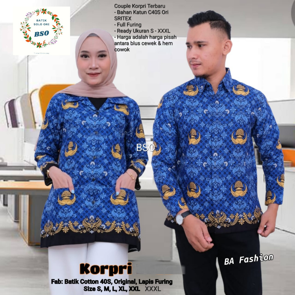 Jual SERAGAM KORPRI WANITA TERBARU 2024||SERAGAM KORPRI WANITA FULL FURING HALUS||SERAGAM KERJA ...