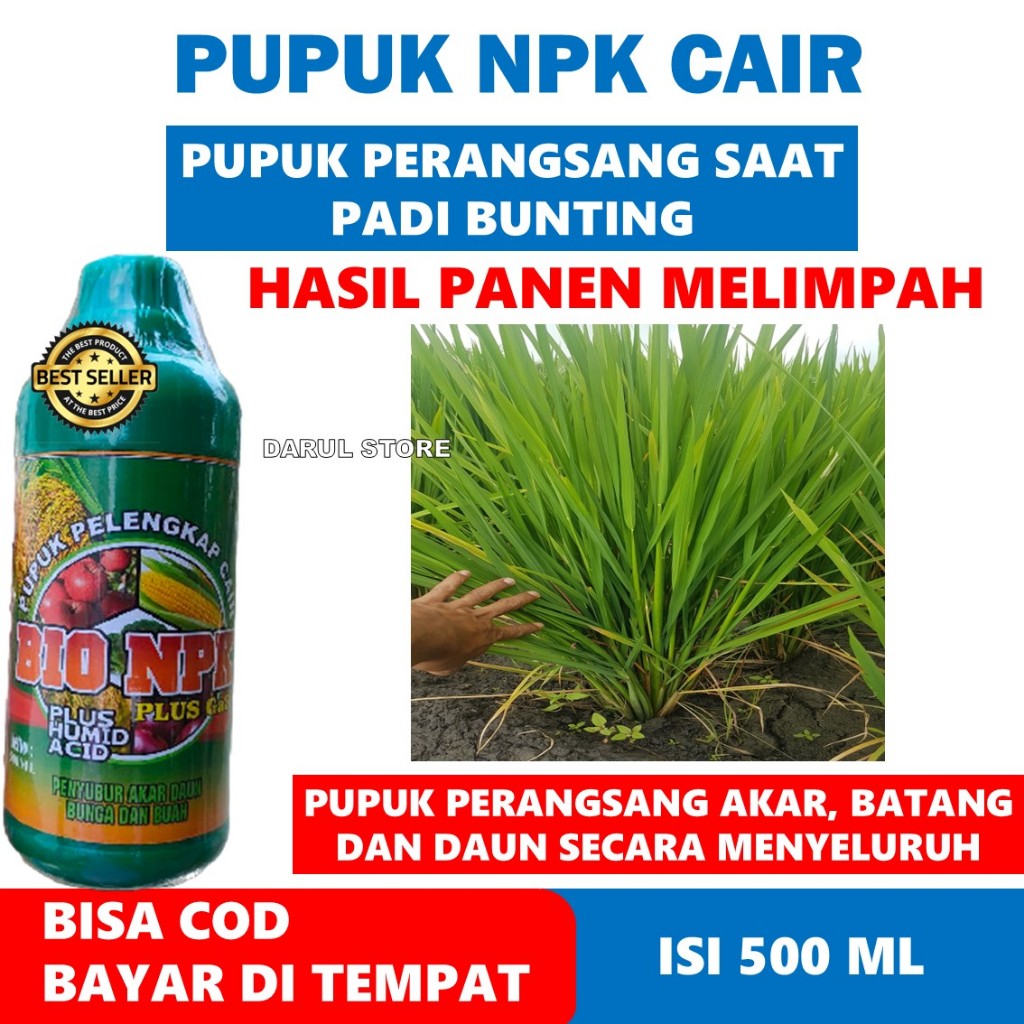 Jual (PROMO) PUPUK NPK CAIR ANAKAN PADI TERBAIK Pupuk Perangsang Akar Daun Batang Anakan Padi ...