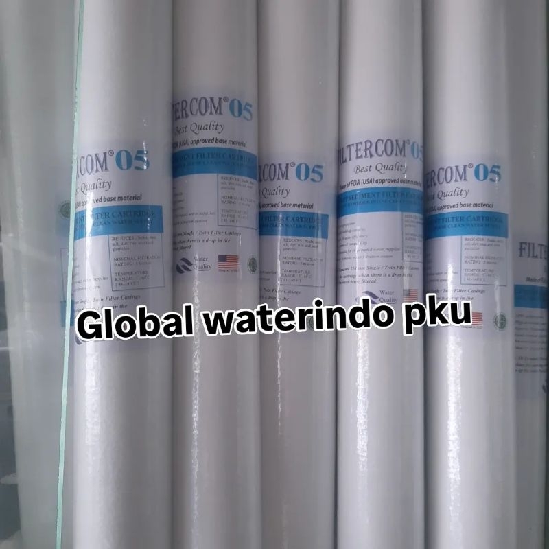 Jual filter air/catridge filter/spon filter air 01 03 05 micron 20 inch ...