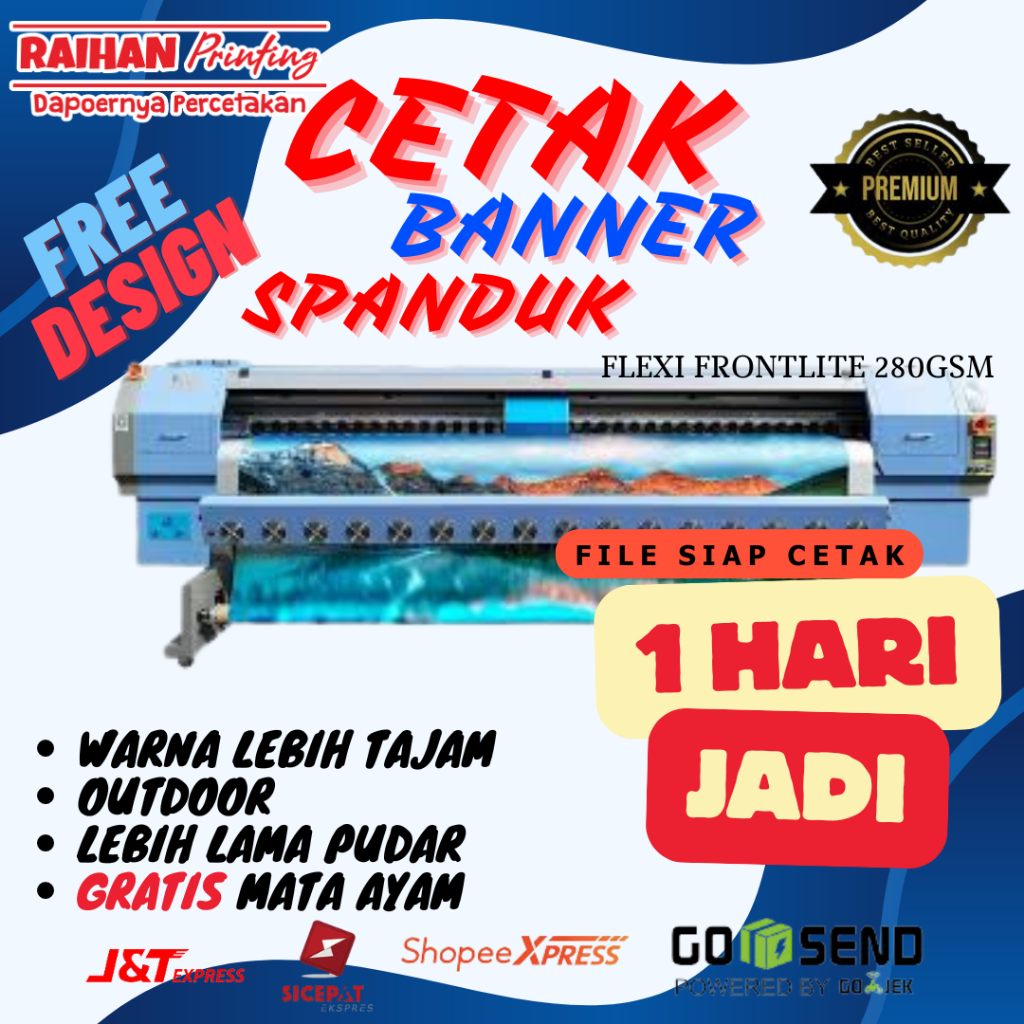 Jual CETAK DIGITAL BANNER CUSTOM/CETAK DIGITAL SPANDUK MURAH | Shopee ...