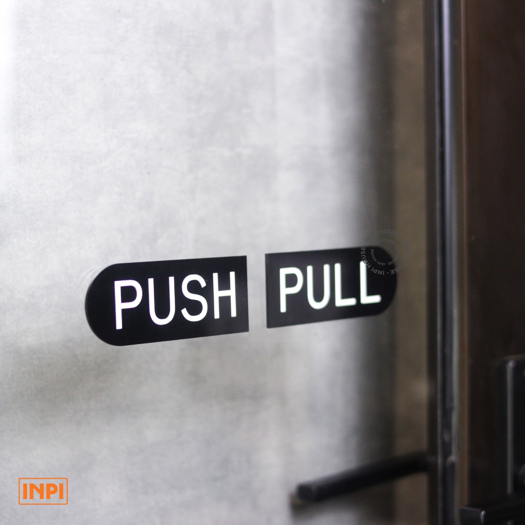 Jual Papan Tanda Pull Push Pintu Toko Signage Akrilik - INPI House ...