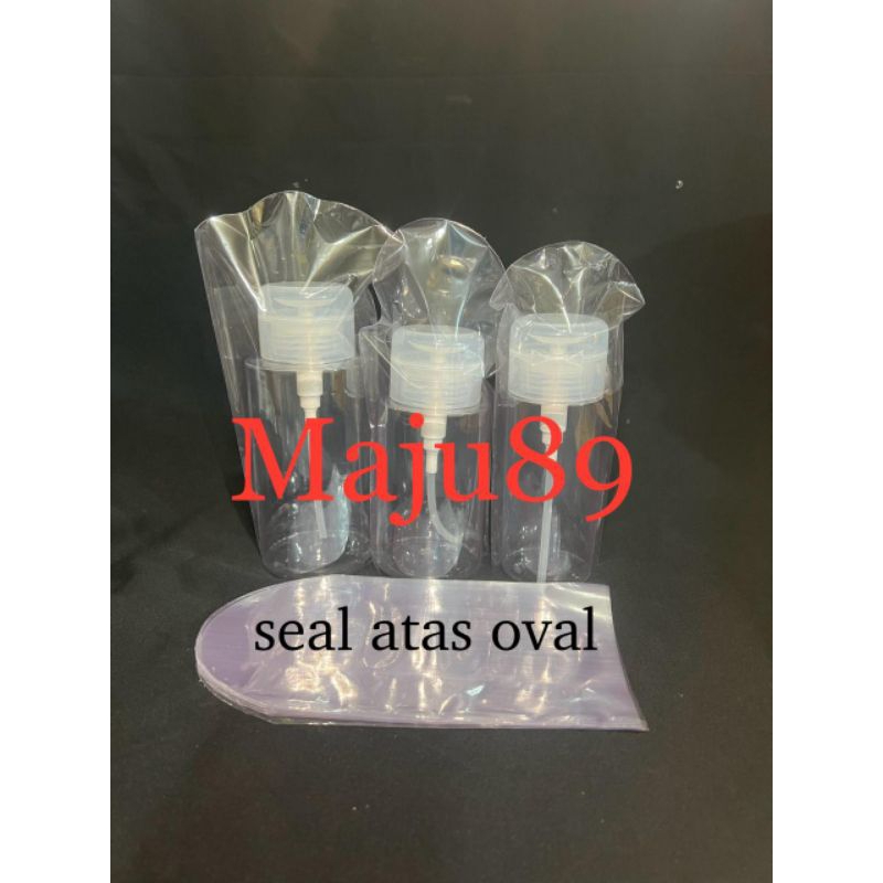 Jual Plastik segel botol Pump Nail Art 300ml 200ml 150ml seal atas oval ...