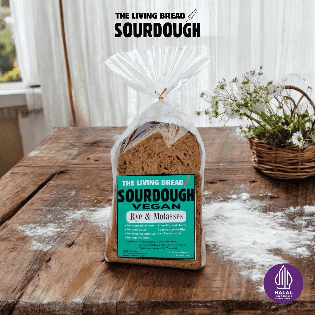 Jual Roti Sourdough The Living Bread Rye and Molasses | Shopee Indonesia