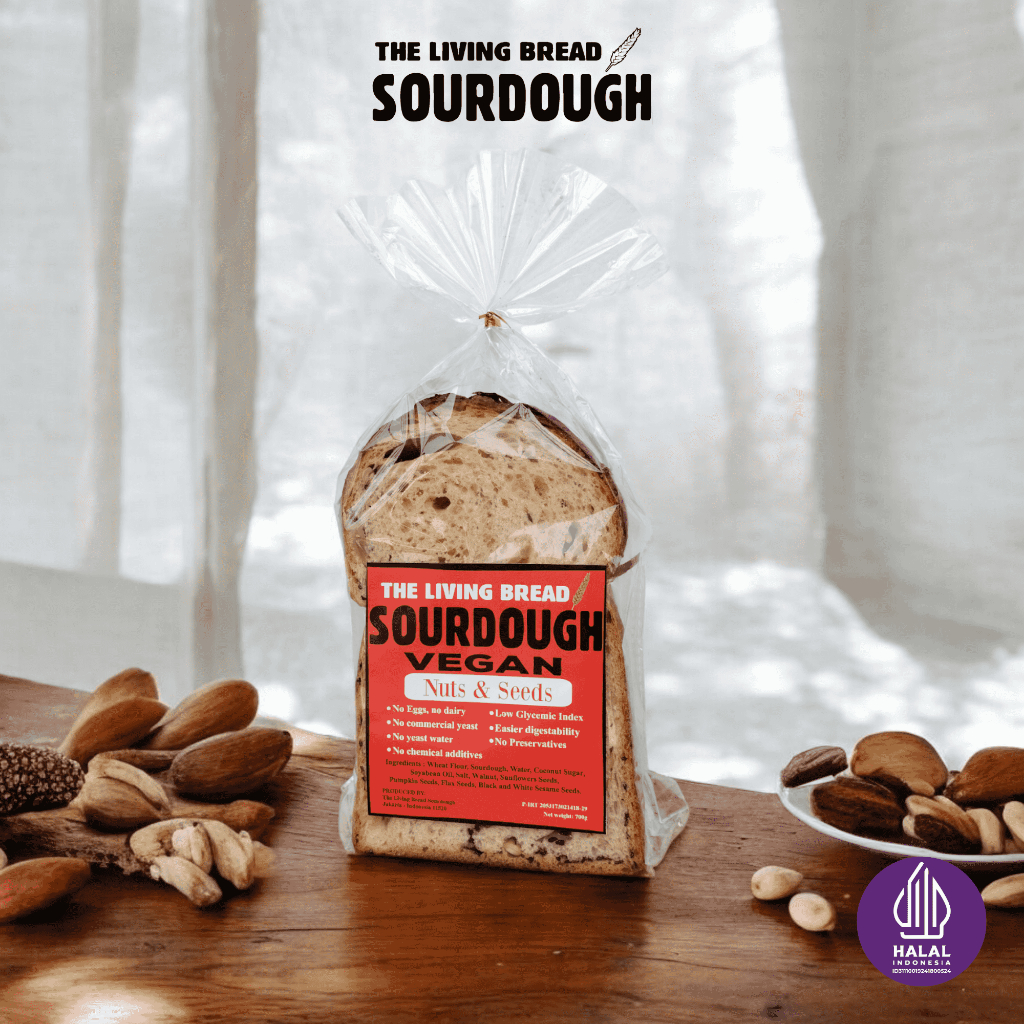 Jual Roti Sourdough The Living Bread Nuts and Seeds | Shopee Indonesia