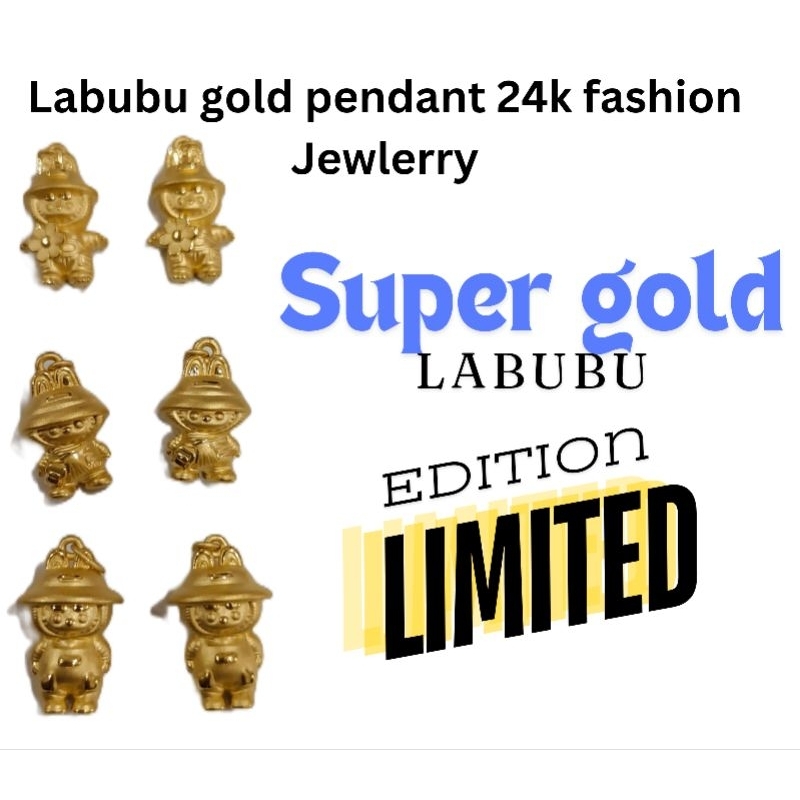 Jual Labubu gold hk pendant 24k - 2gr super limited edition | Shopee ...