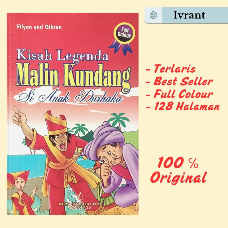 Jual Buku Cerita Bergambar:Kisah Legenda Malin Kundang Si Anak Durhaka | Shopee Indonesia