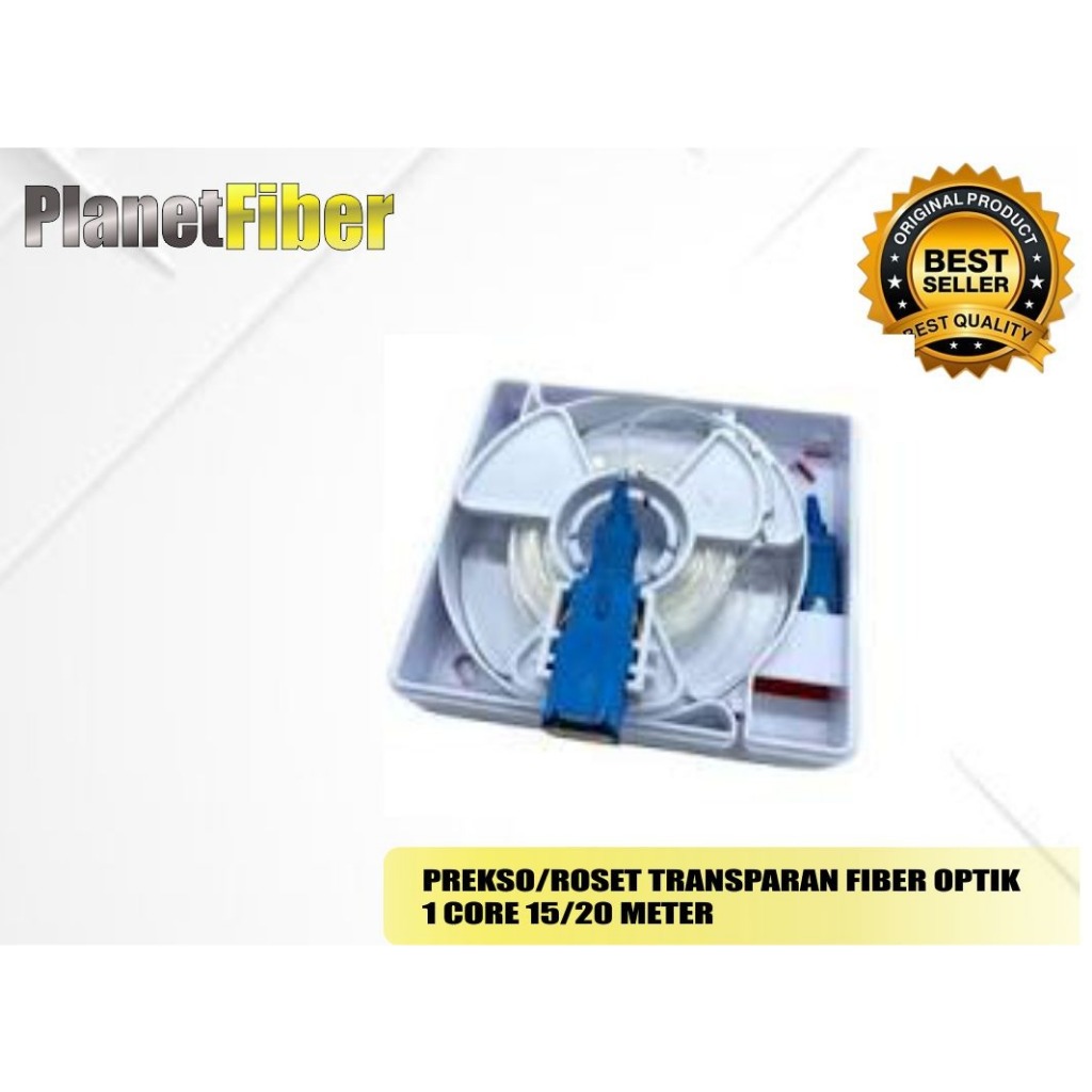 Jual PREKSO/ROSET TRANSPARAN FIBER OPTIK 1 CORE 15/20 METER | Shopee ...