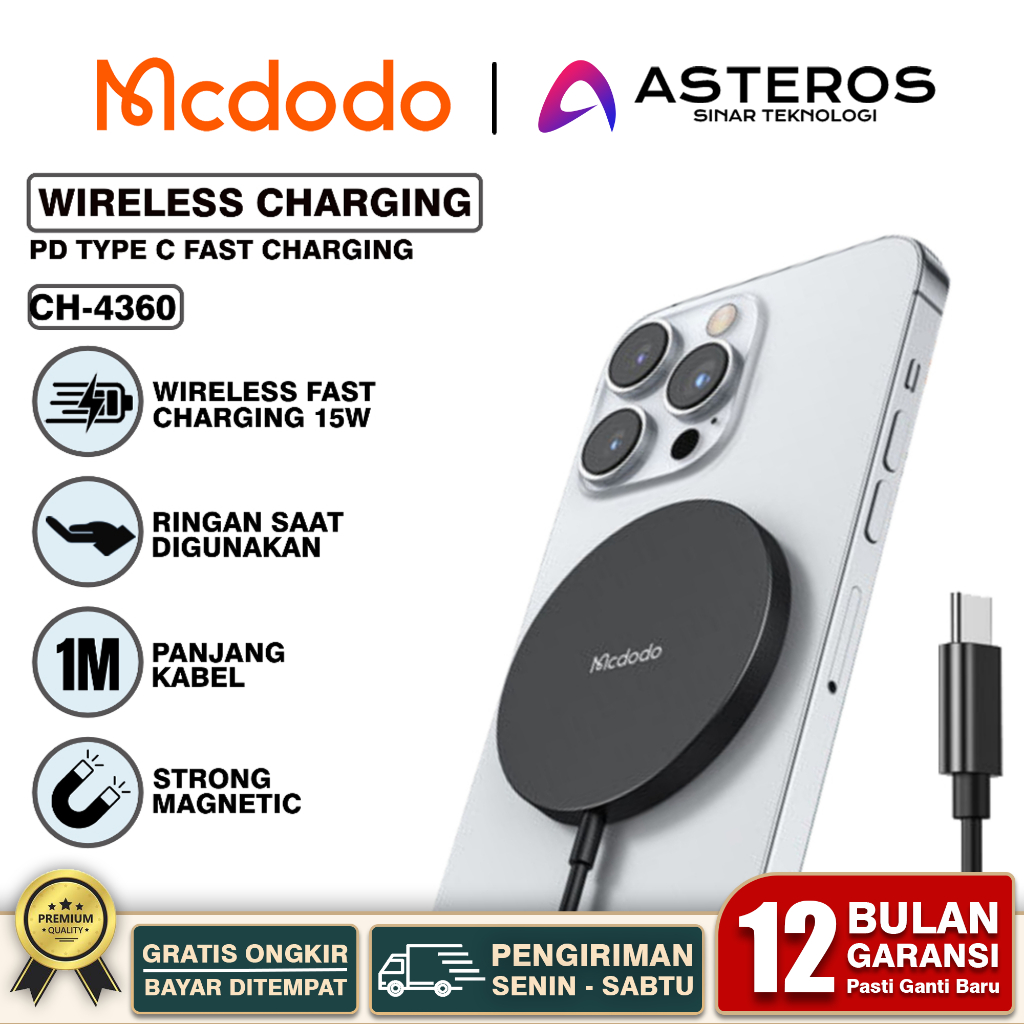 Jual MCDODO Charge Magsafe Magnetic Wireless Iphone 12 FAST Charging ...