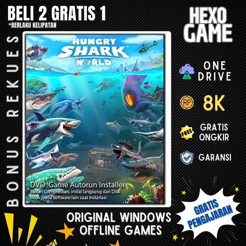 Jual Hungry Shark World - PC Game - LINK DOWNLOAD - GAME LAPTOP - GAME ...
