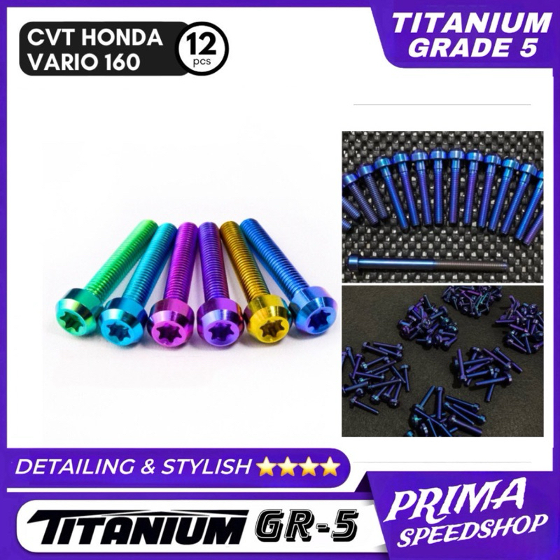 Jual Titanium Probolt Baut CVT Honda Vario 160 Grade 5 Thailand ...