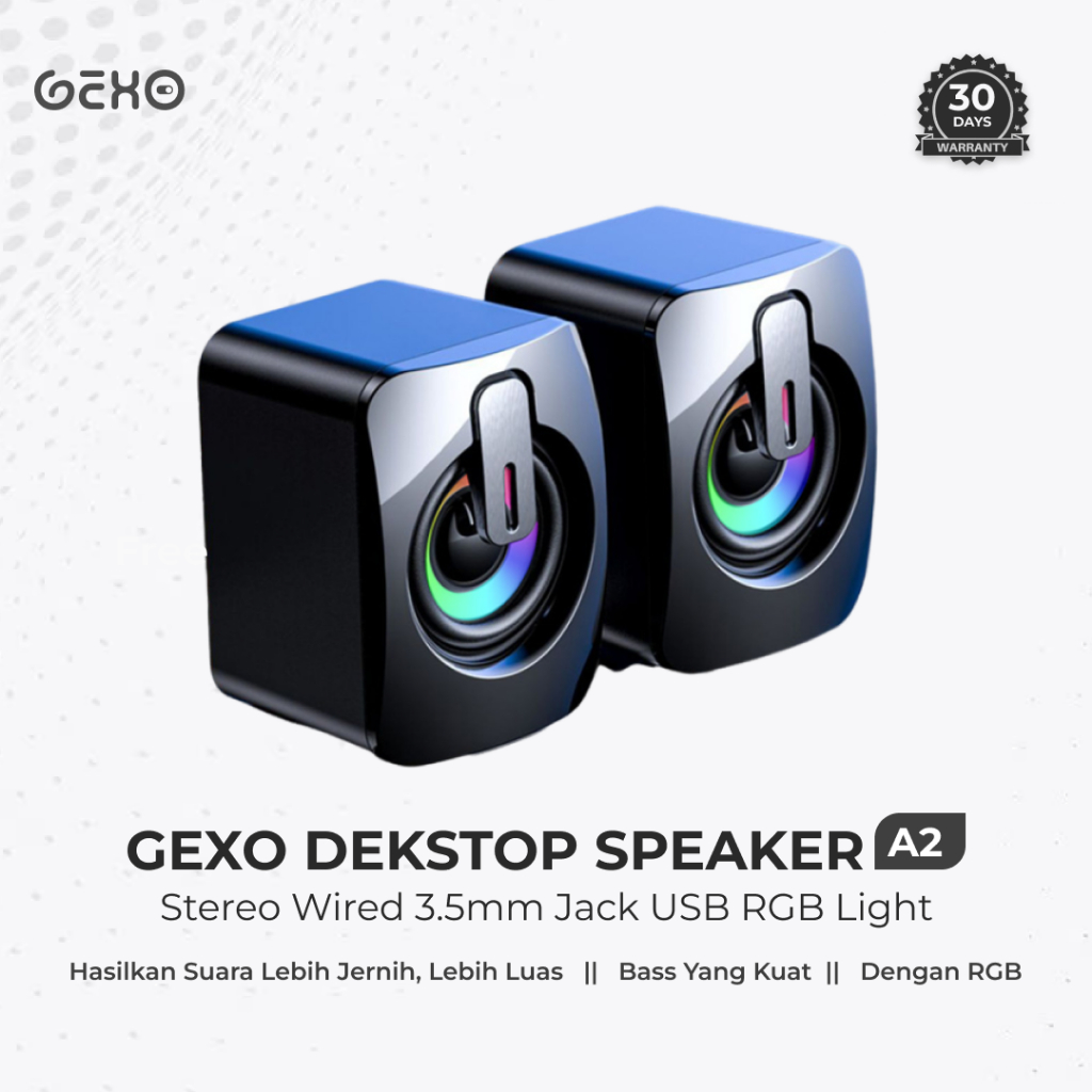 Jual GEXO Mini Speaker Desktop Speaker Subwoofer Stereo Wired 3.5mm ...