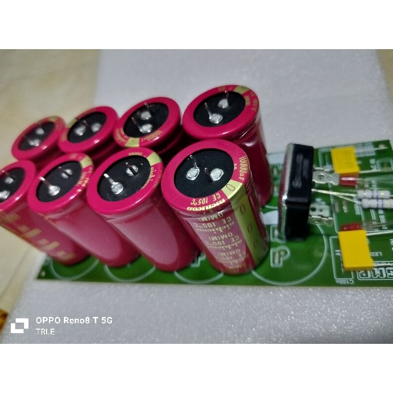 Jual 1Set KIT PSU ISI 8ELKO 10.000UF /80VOLT NICHICON MERAH SATU SET ...