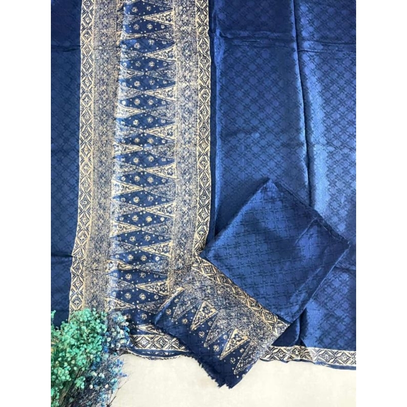 Jual kain batik cap khas trusmi cirebon motif jupri kosongan bahan ...