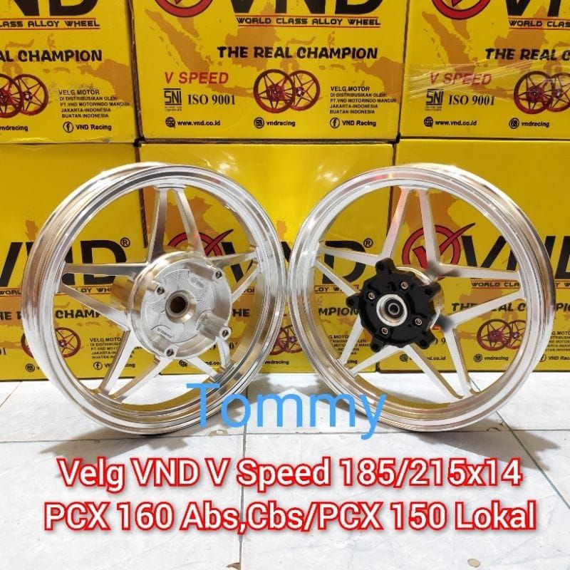 Jual Velg VND V SPEED PCX 160 Abs Cbs Pelek VND Vspeed Bintang Pcx 160 ABS/CBS ukuran 185x14 ...