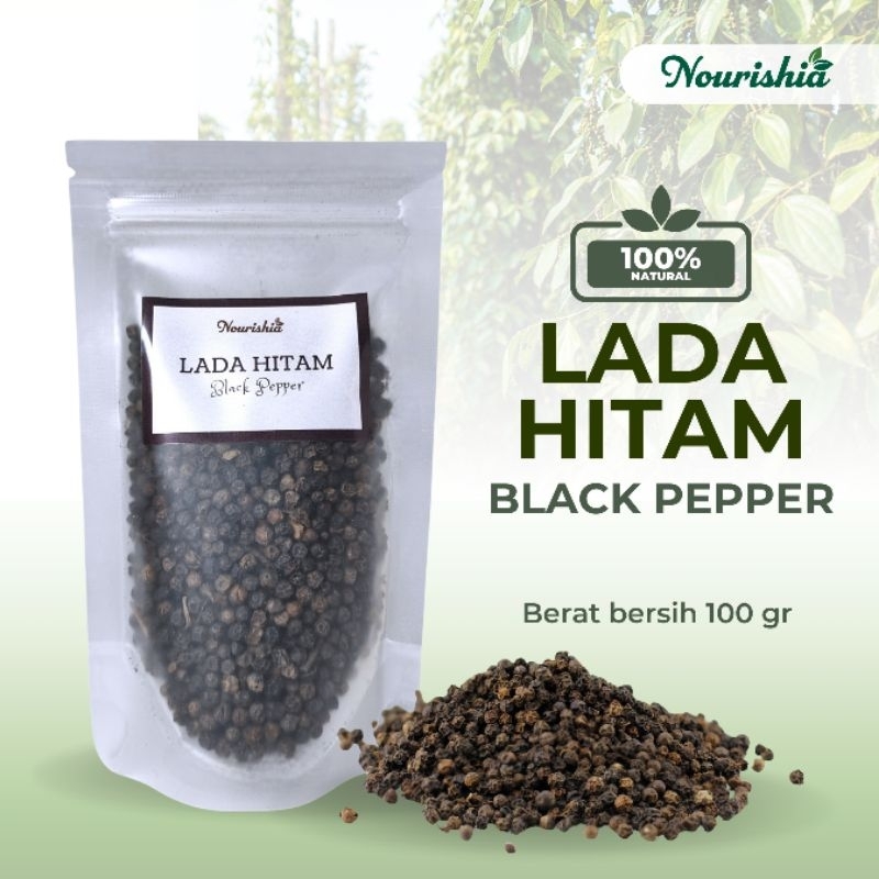 Jual Lada Hitam Biji 100gr/ Blackpepper rempah alami Premium Quality ...