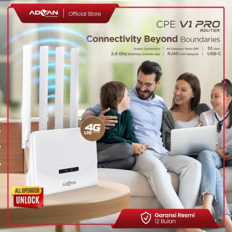 Jual Modem Advan V1 PRO WIFI Router 4G LTE Unlock All Operator | Shopee ...