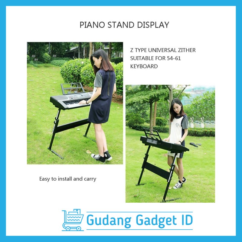 Jual Stand Keyboard Piano Digital Model Z Style Kokoh Kuat Stand ...