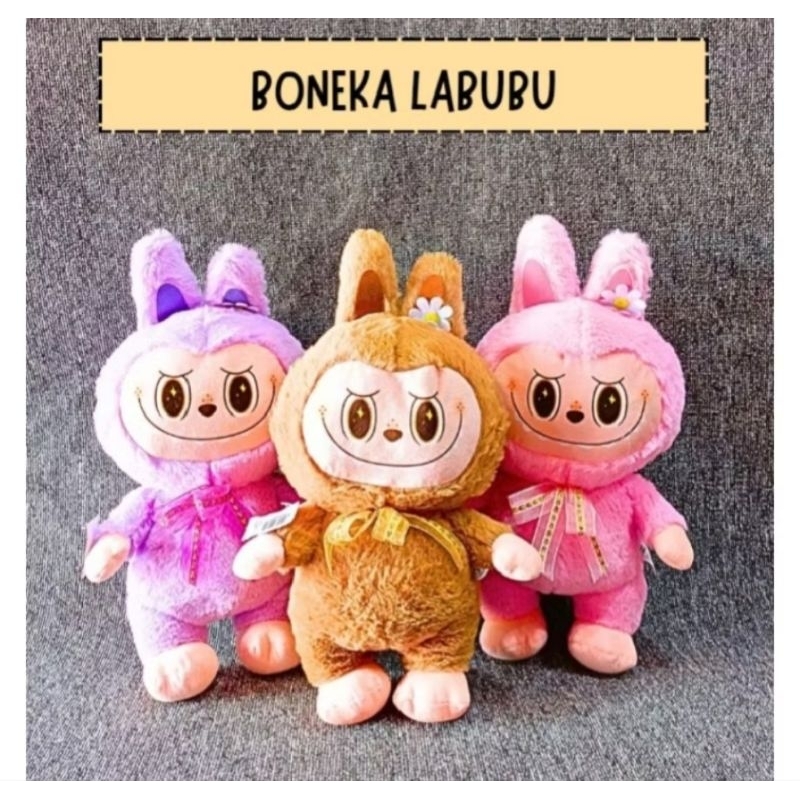 Jual Boneka labubu Lampu 60cm & 40cm the monster exiting viral boneka ...