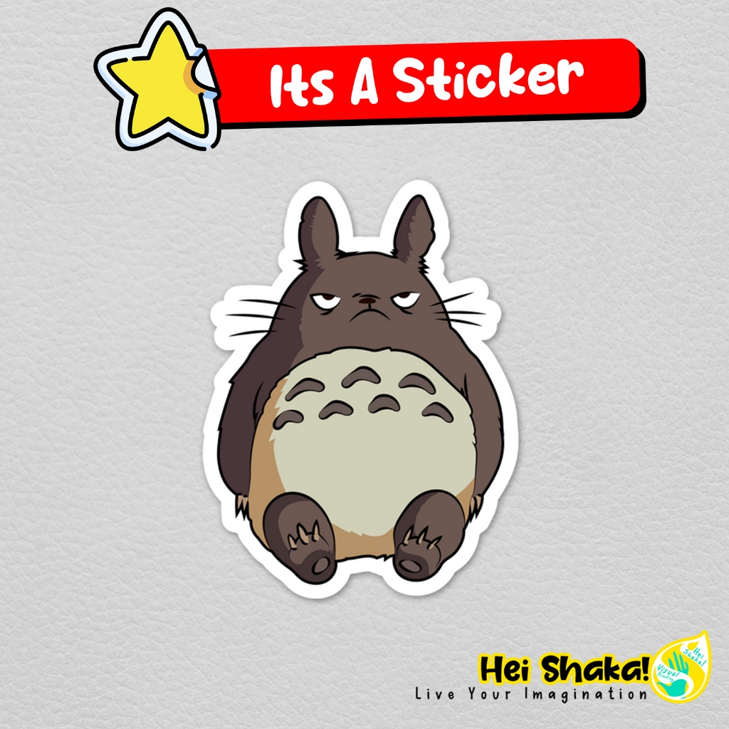 Jual Stiker My Neighbor Totoro Angry Logo Sticker Vinyl Anime Manga ...