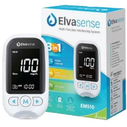 Jual ELVASENSE by KALBE - Alat Cek 3in1 GCU Gula Darah + Kolesterol ...