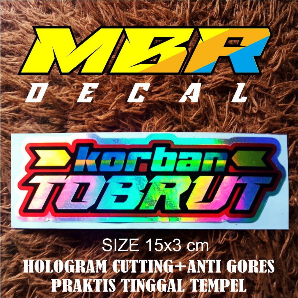 Jual STIKER TOBRUT,STIKER CUTTING HOLOGRAM LASER PRINT | Shopee Indonesia