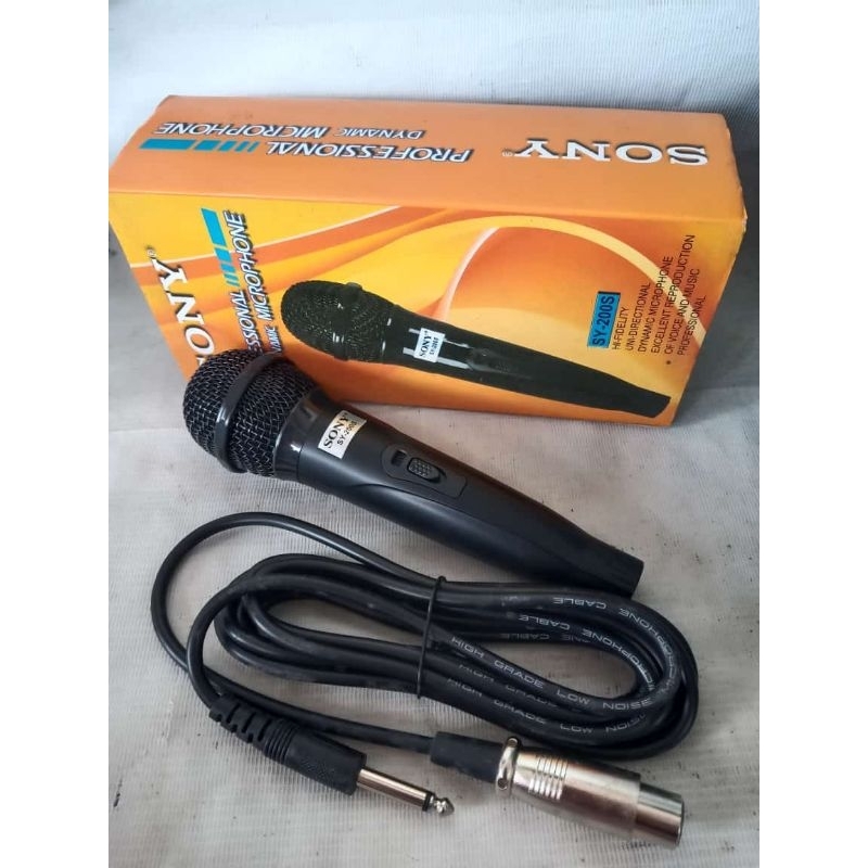 Jual PROFESSIONAL DYNAMIC MICROPHONE SONY HI-FIDELITY SY-200S ...