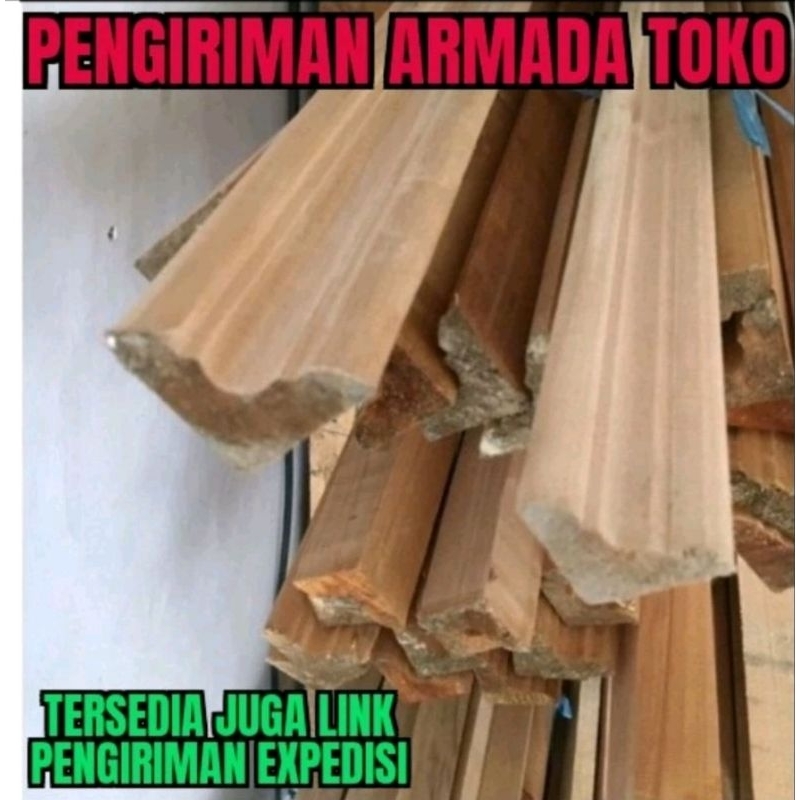 Jual list plafon,list kayu /btg -+4mtr | Shopee Indonesia
