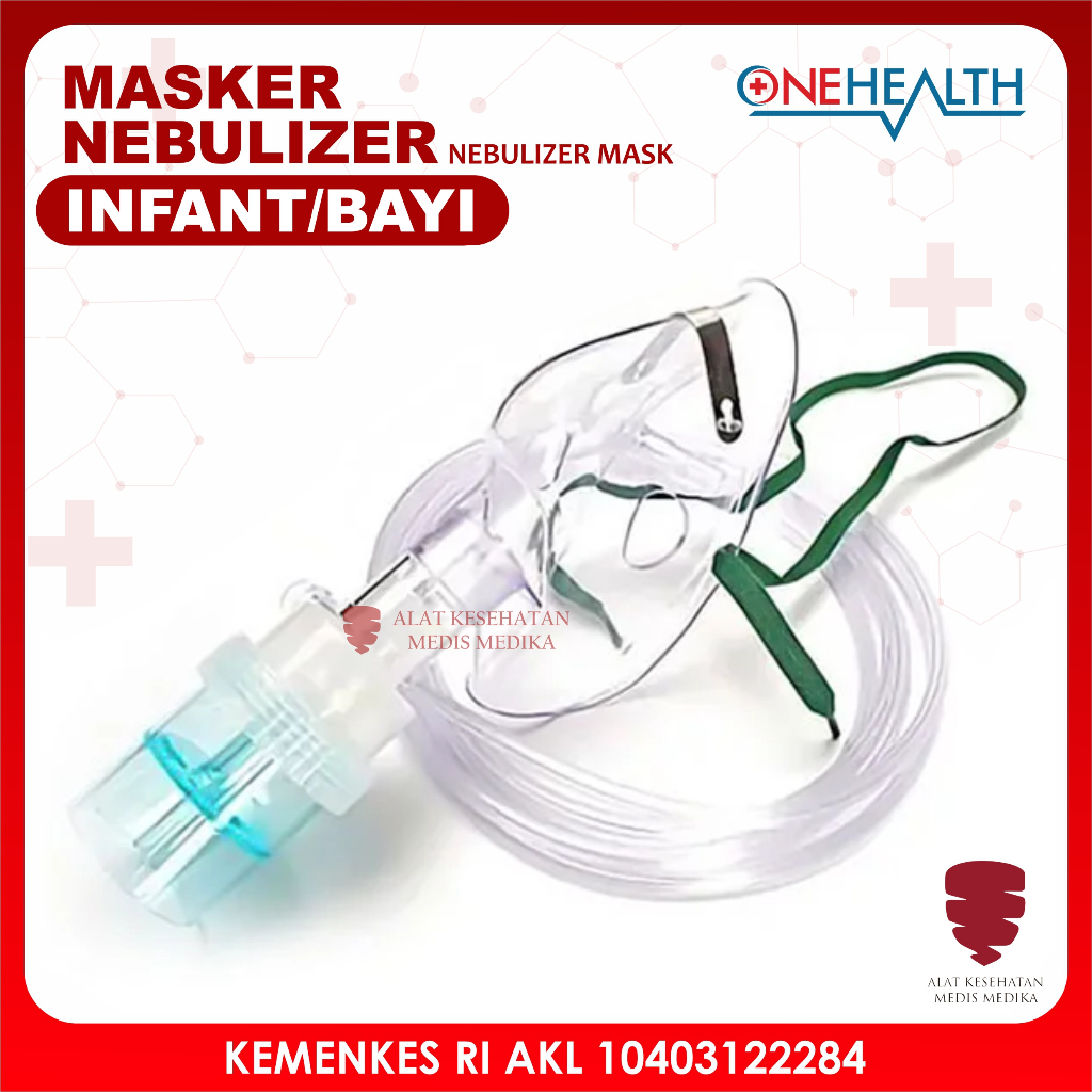 Jual Masker Nebulizer Bayi OneHealth Nebuliser Mask Alat Bantu ...
