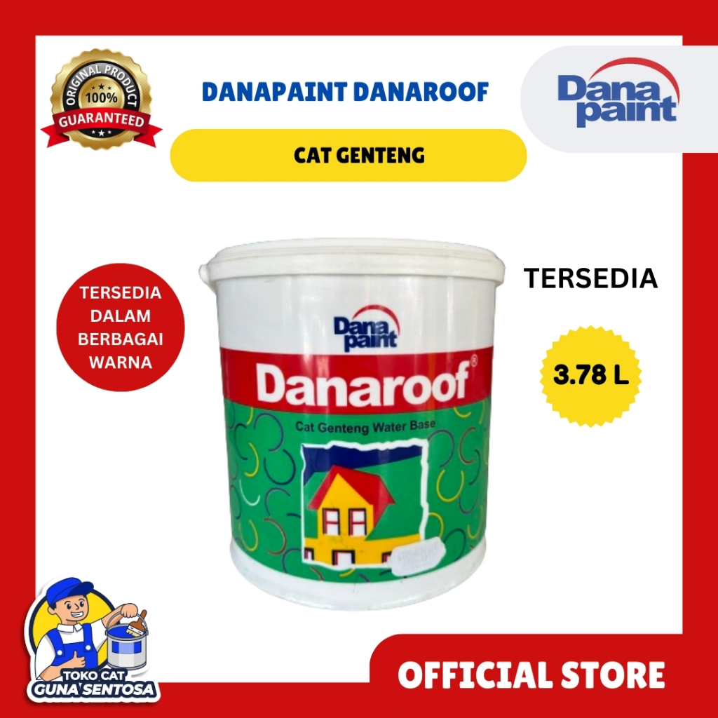 Jual CAT GENTENG DANAPAINT DANAROOF 1 L | Shopee Indonesia
