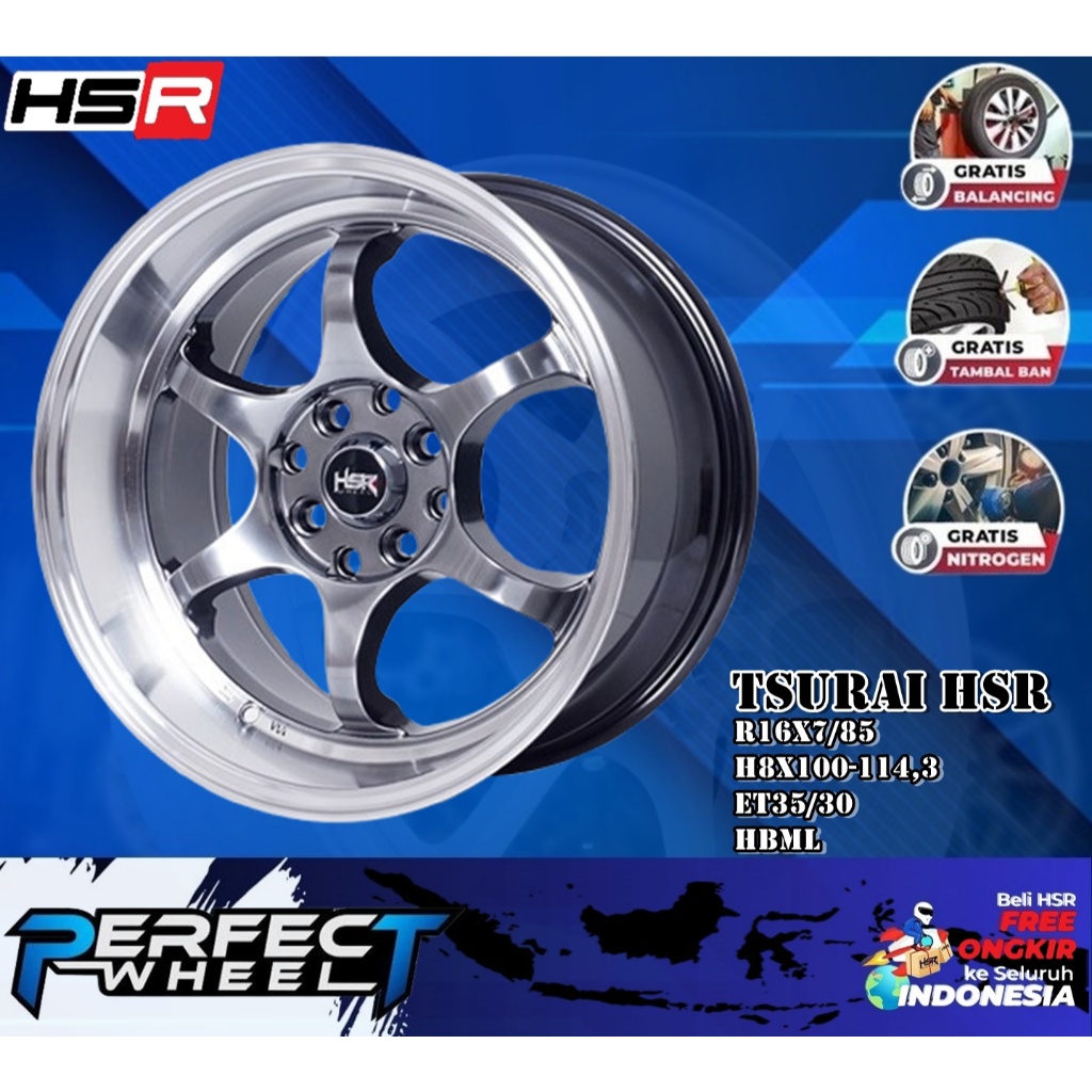 Jual VELG CELONG LEBAR 7/85 RING 16 HSR TSURAI VELG DONAT MOBIL BRIO CALYA VIOS YARIS JAZZ ...