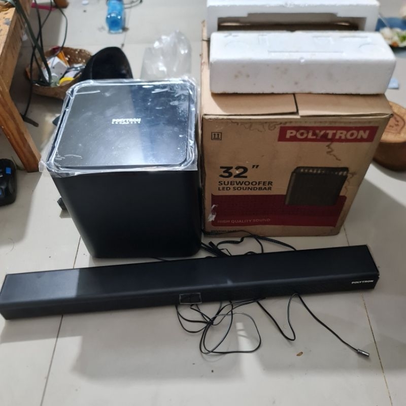 Jual SPEAKER SET Subwoofer soundbar Polytron TV | Shopee Indonesia
