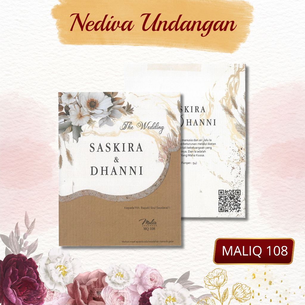 Jual BLANGKO UNDANGAN MALIQ 108 HARGA MURAH | Shopee Indonesia