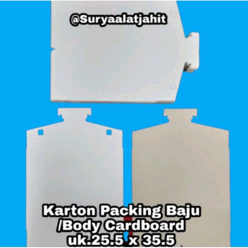 Jual Karton body cardboard kemeja uk (25.5cmx35.5x310) 1pak@50lbr ...