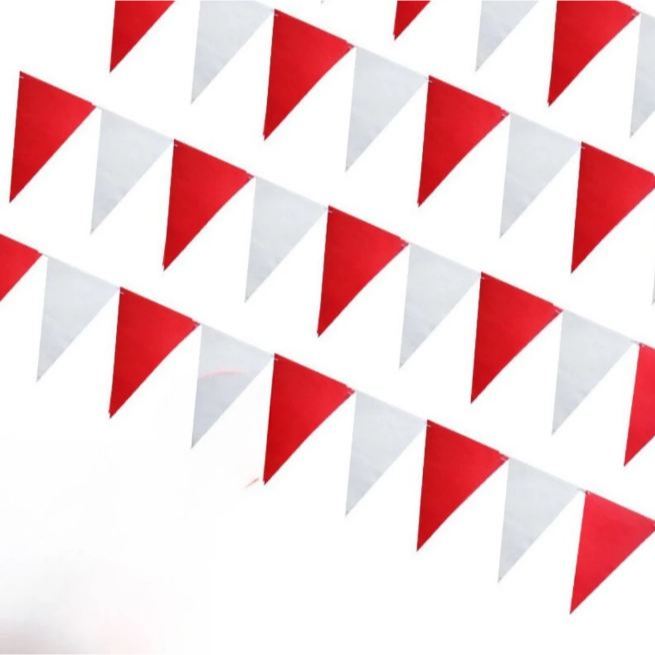 Jual Banner Bendera Merah Putih Segitiga 9pc Ulang Tahun Kemerdekaan Flag Independence Day ...