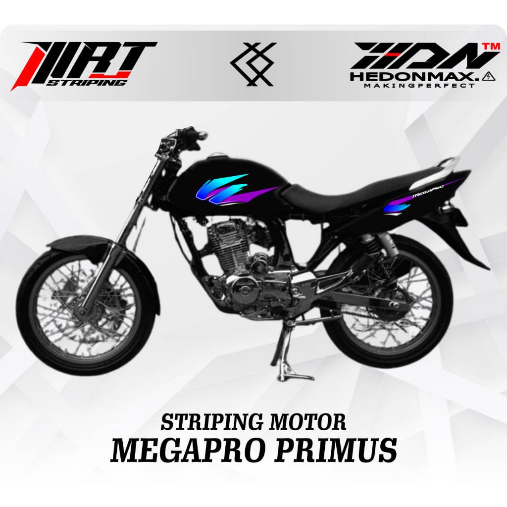 Jual Striping Megapro Primus - Stiker Transparan Megapro Grafis Simpel ...