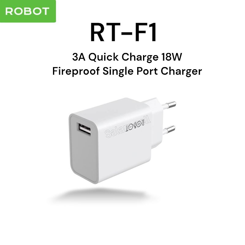 Jual Charger HP ROBOT RT-F1 18W Quick Charger 3A Original ROBOT RTF1 ...