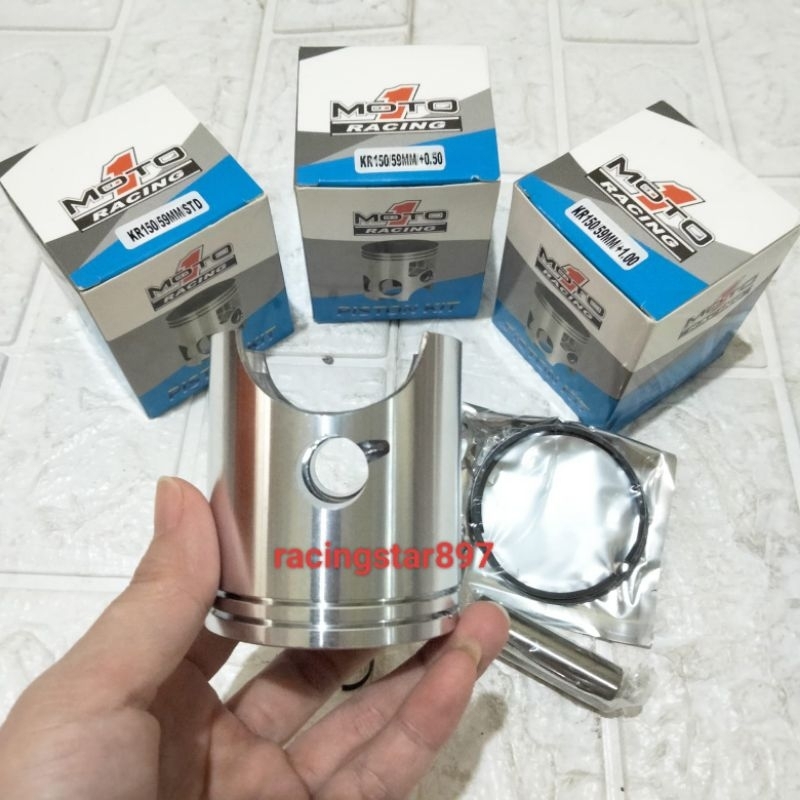 Jual piston seher kit NINJA R NINJA RR 150 moto 1 original ukuran 59 mm ...
