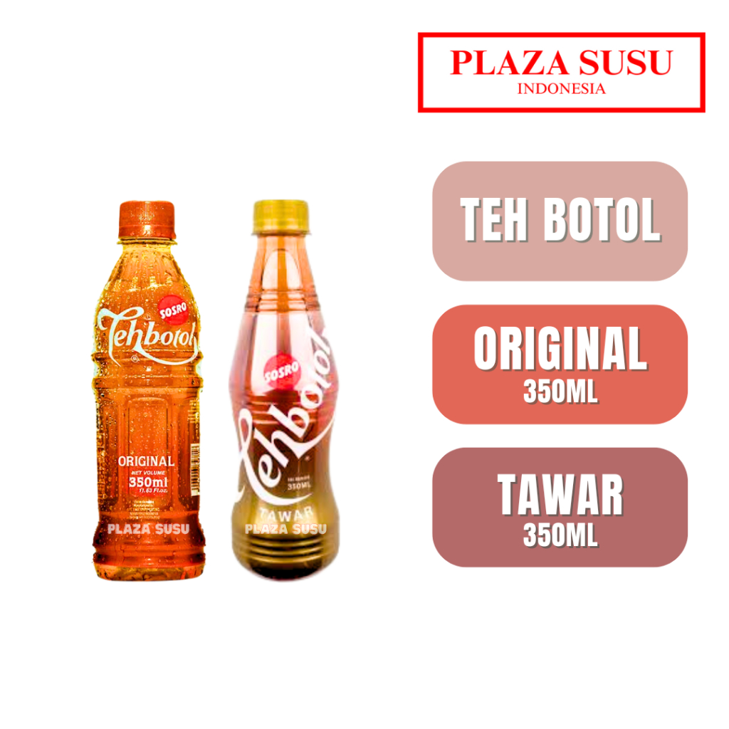 Jual MINUMAN TEH BOTOL SOSRO RASA ORIGINAL TEH TAWAR 350ML BOTOL | Shopee Indonesia