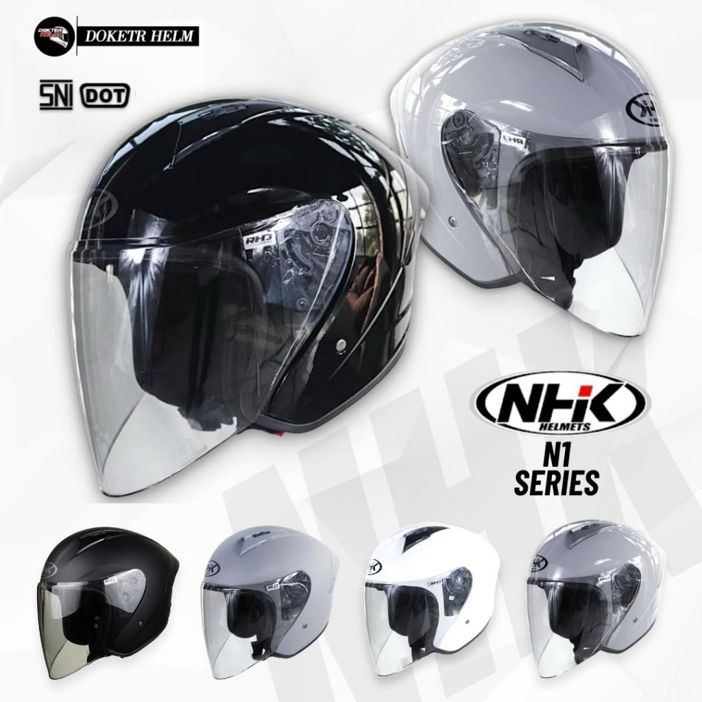 Jual Helm NHK N1 MAX Single Visor RHD LENS - Helm half Face NHK ...