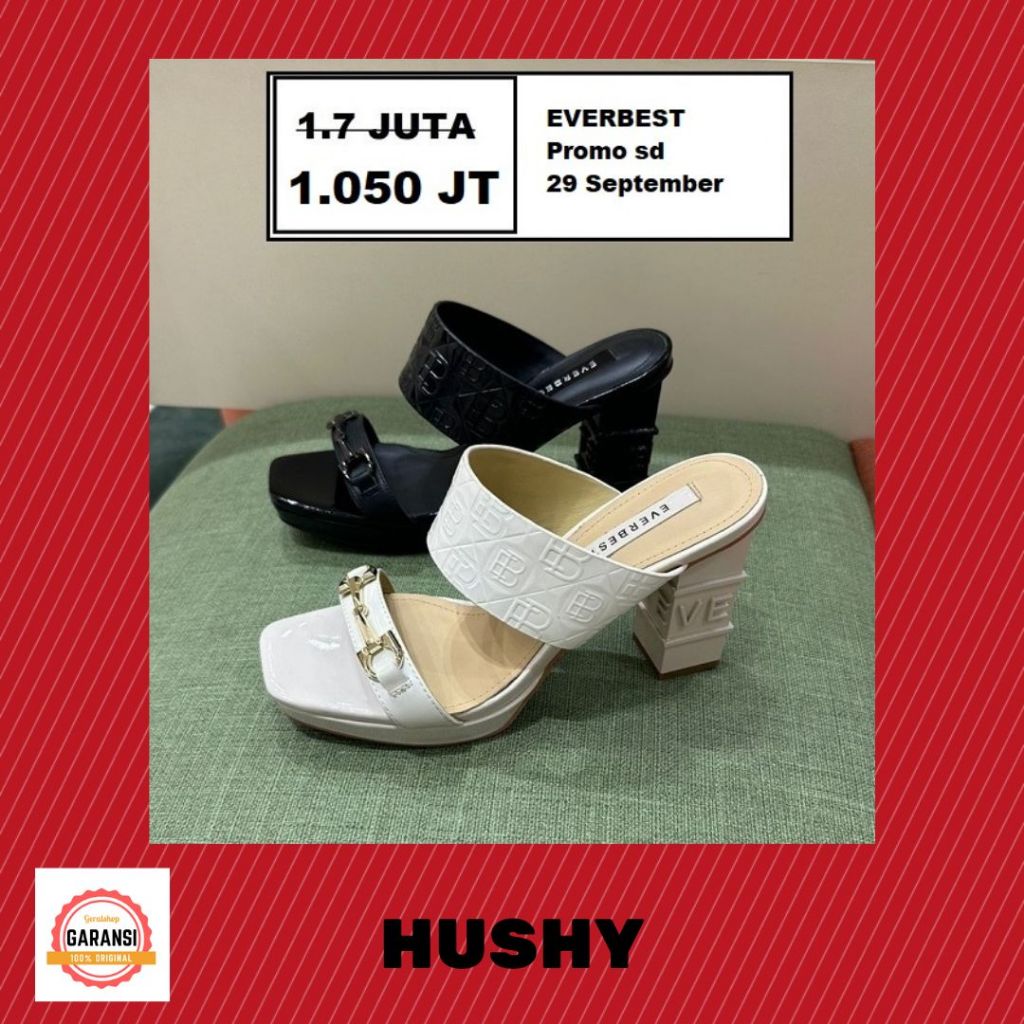 Jual Sepatu sandal Heels Everbest wanita seri HUSHY 100% original store ...